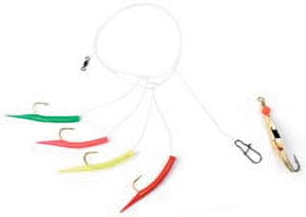 Clarkspoon Mackerel Tree Rig with Size #00 Silver Clarkspoon, 2/0 ...