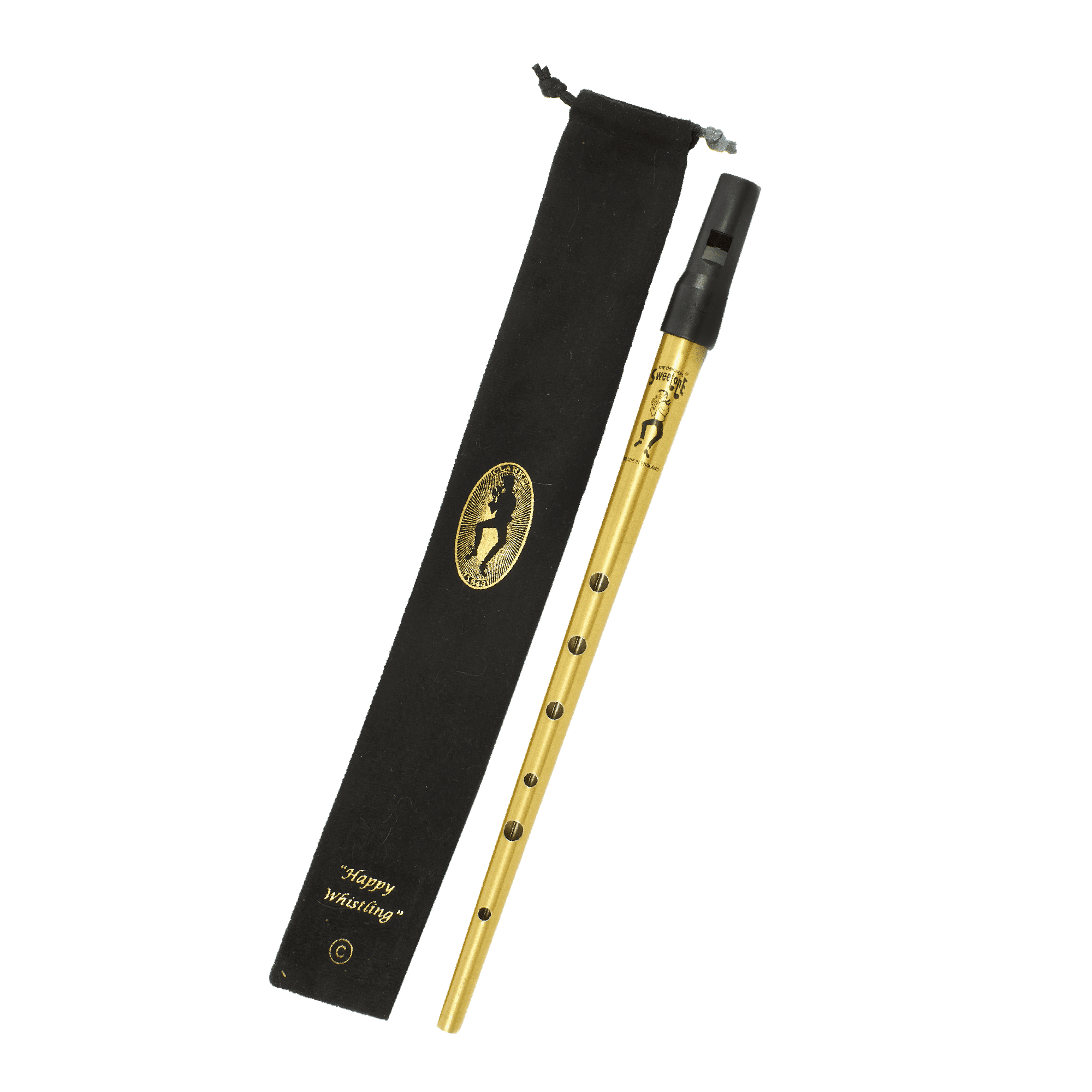 Clarke Sweetone Tin Whistle, Gold Irish Flute for Children & Adults ...