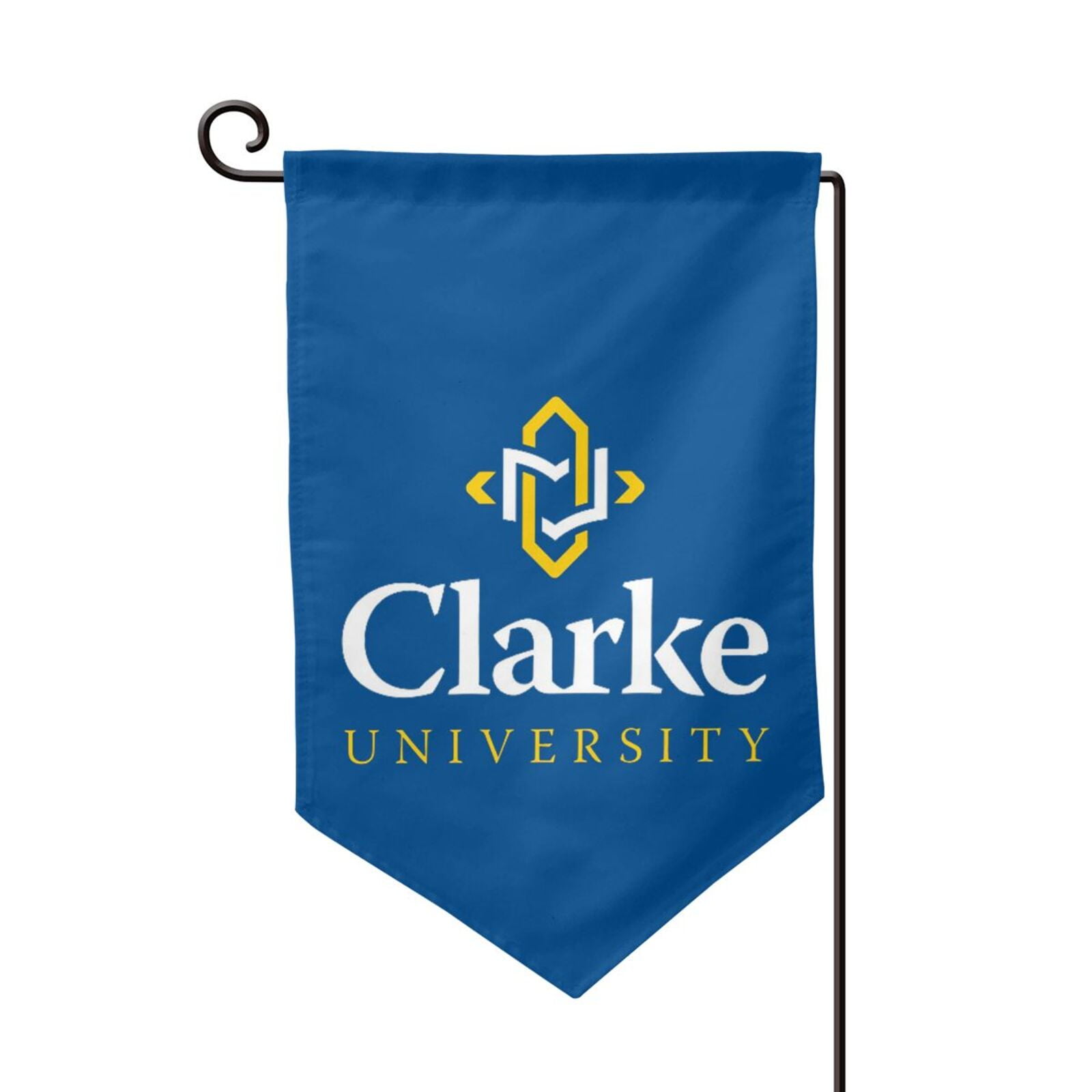 Clarke University Logo Garden Flag Double Sided Banners For Outdoor ...