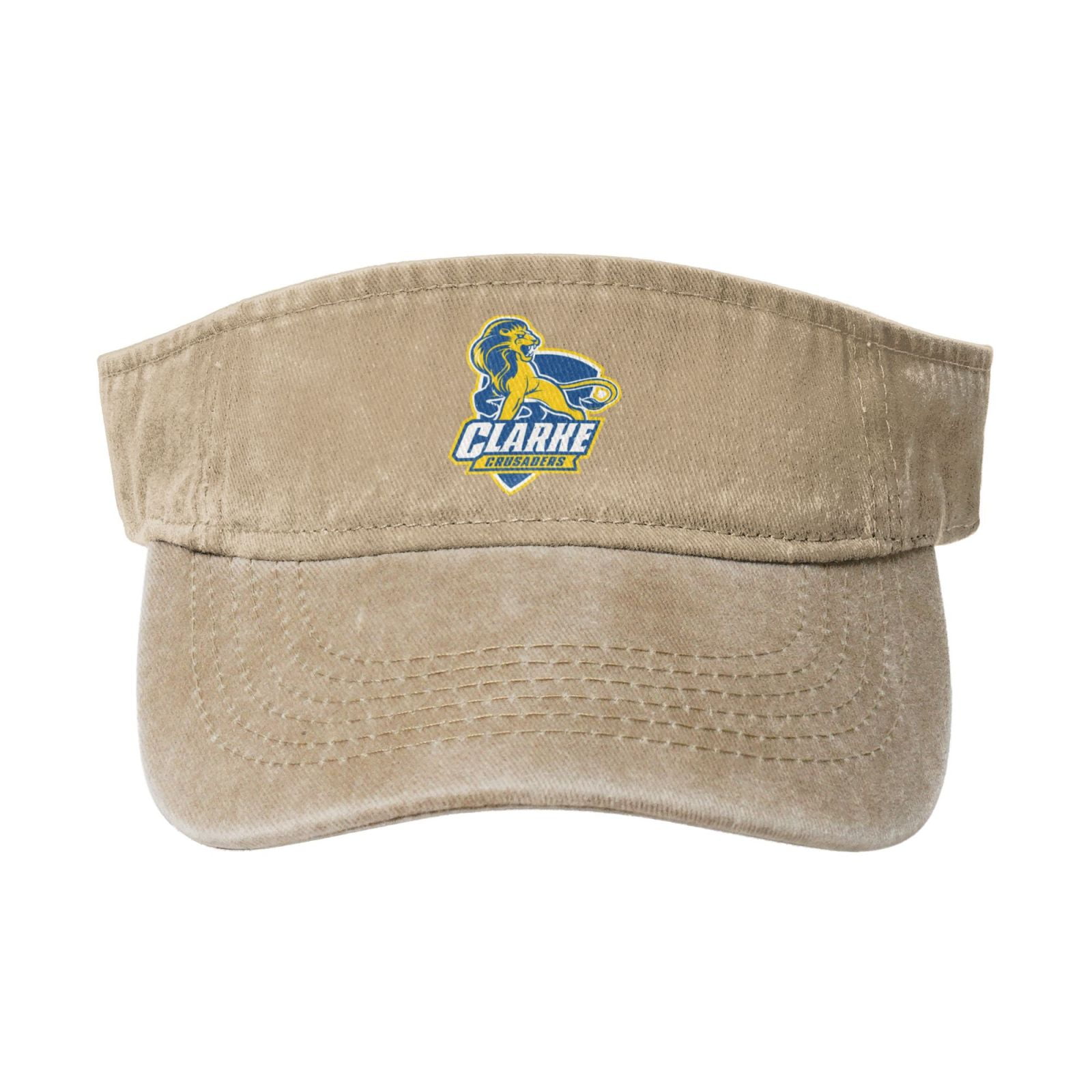 Clarke University Logo Washed Cowboy Empty Top Baseball Sun Cap ...