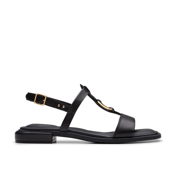 Clarks Ariany Sling Leather - Womens Flat Open Toe Sandals - Walmart.com