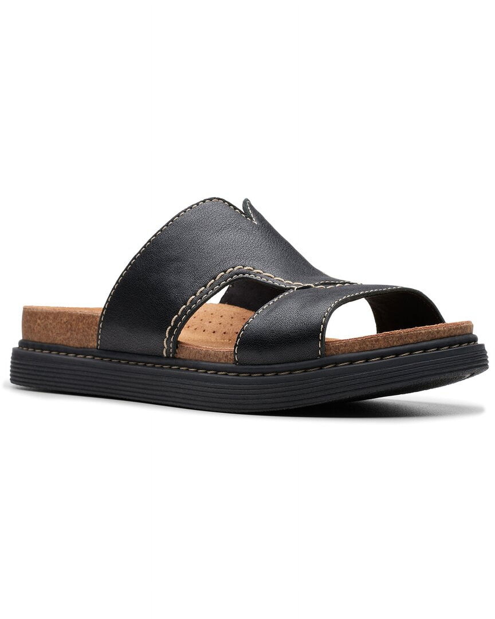 Clarks Arwell Walk Leather Sandal, 5, Black - Walmart.com