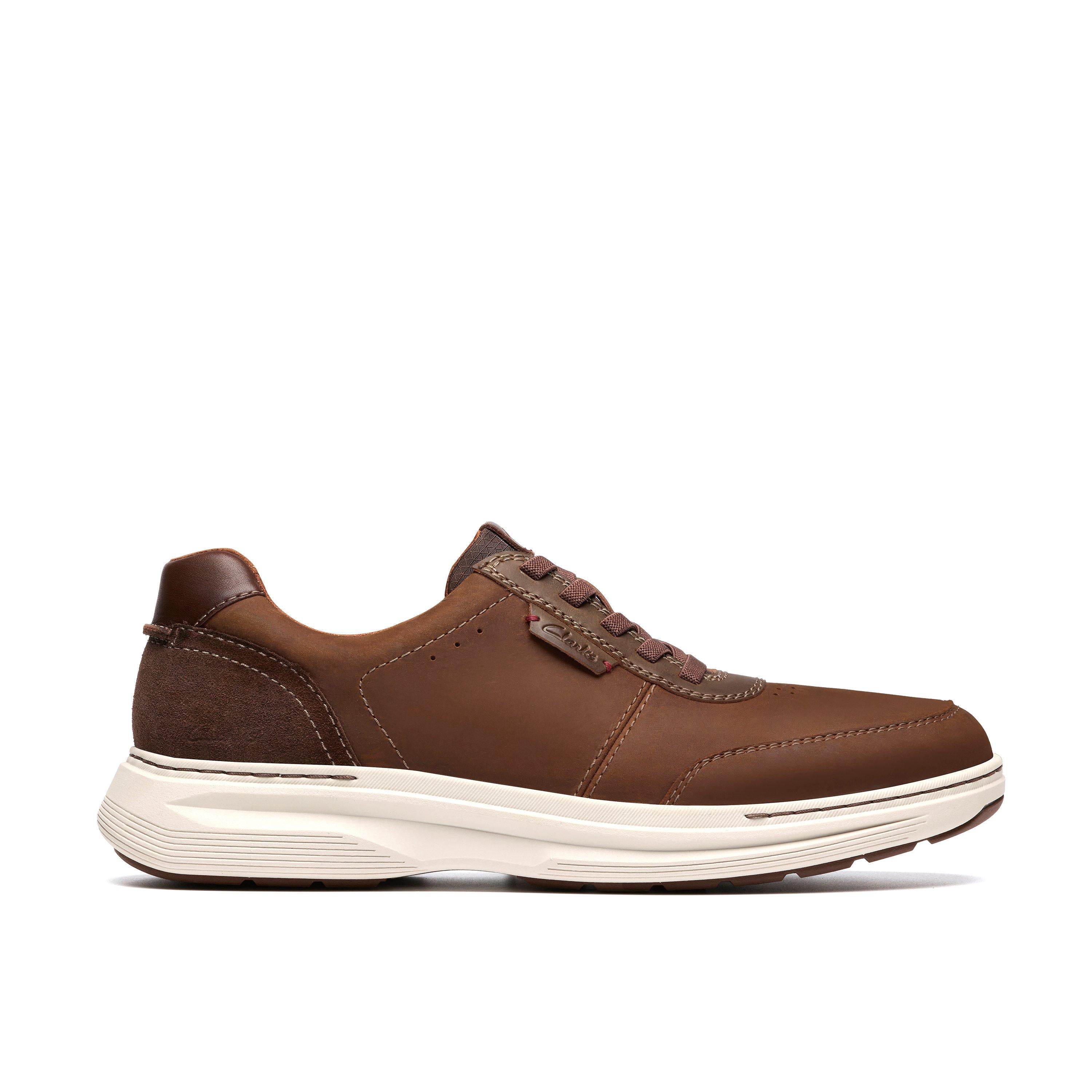 Clarks Craftwell Lace Leather - Mens Low-Top Sneakers - Walmart.com