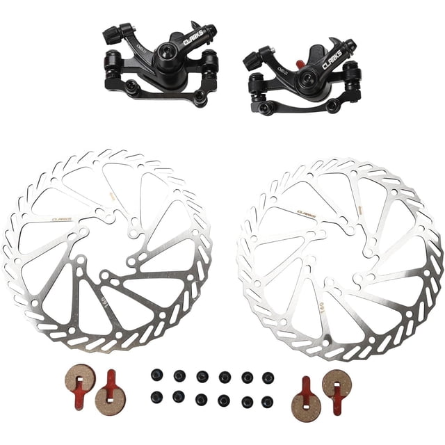 Clarks Cycle Systems CMD-21 Mechanical Disc Brake Set, Including Rotors ...