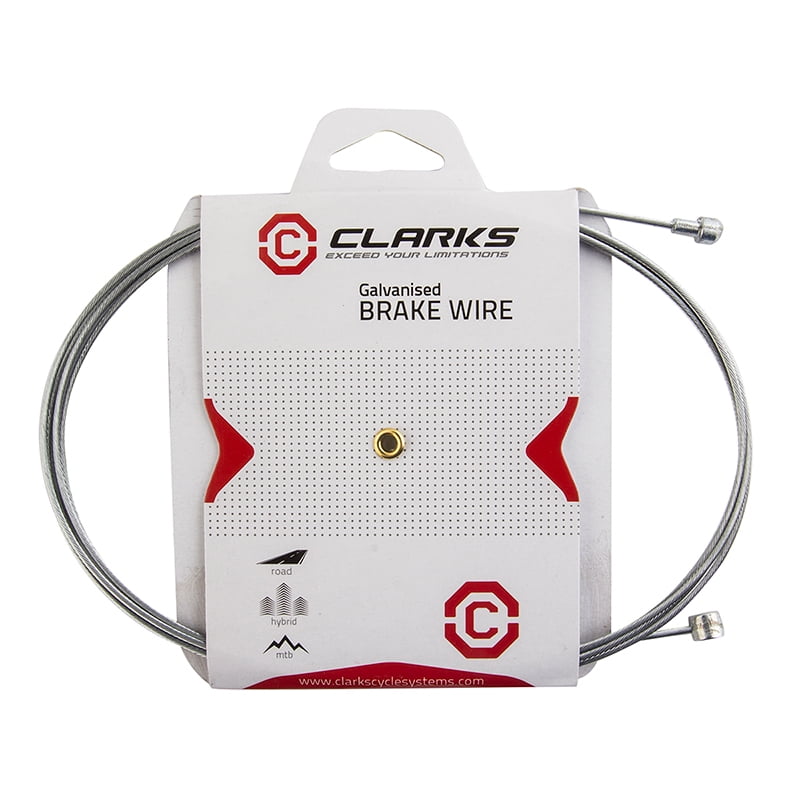 Clarks Galvanized Brake Wire Cable, 1.5mm x 2000mm, Silver, MTB/Road ...