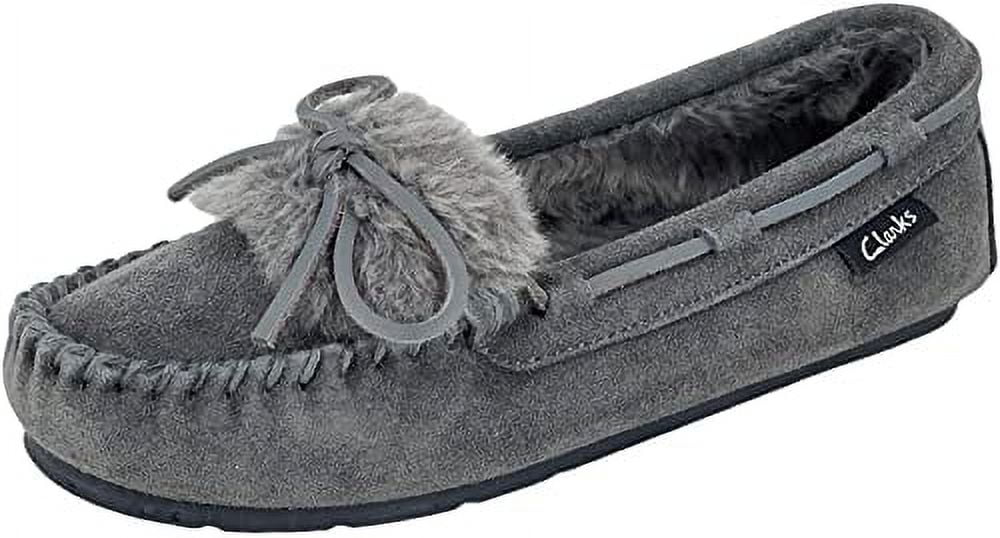 Clarks Holly Folded Tongue Moccasin Slipper Indoor Outdoor House ...