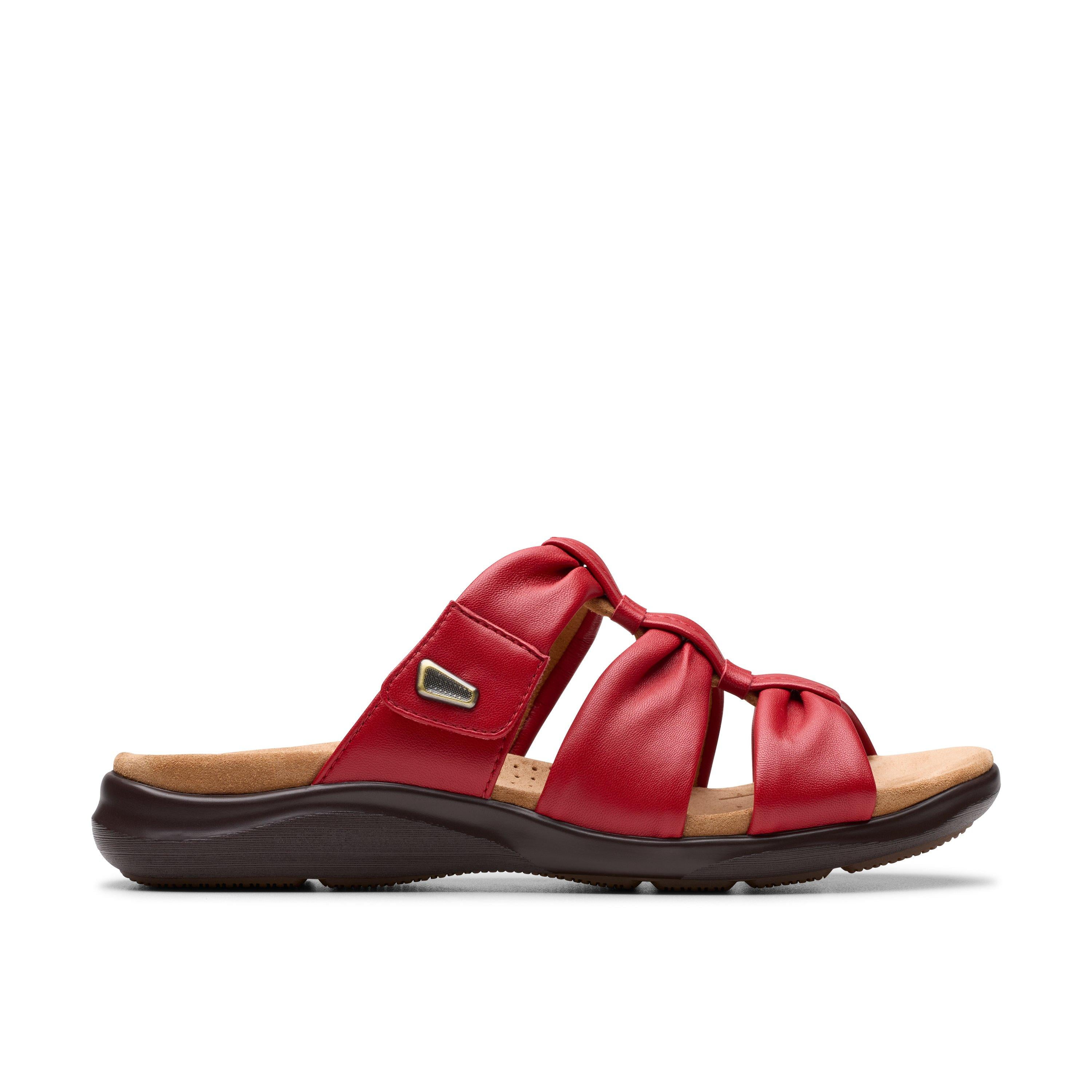 Clarks Kitly Slide Womens Flat Sandals - Walmart.com