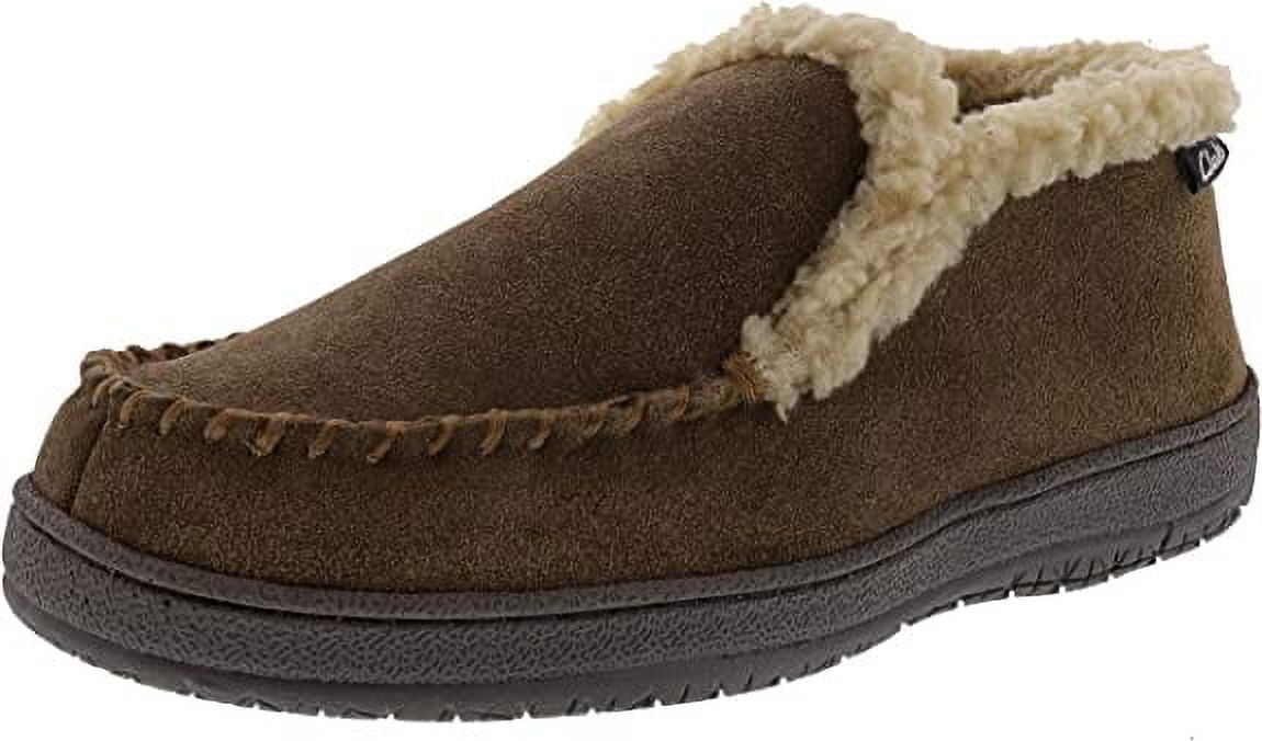 Clarks Sage Suede Moccasin Faux Fur Lining Indoor Outdoor Bootie ...