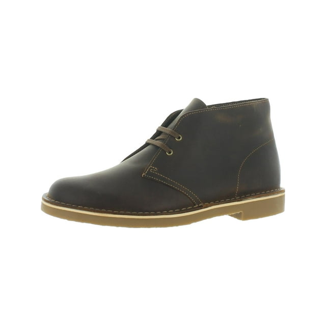 Clarks Mens Bushacre 3 Leather Chukka Chukka Boots Brown 10.5 Medium (D ...