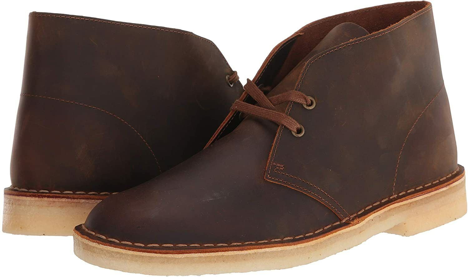 Clarks Men's Desert Boot Beeswax, Original Classic Leather, Crepe Sole ...