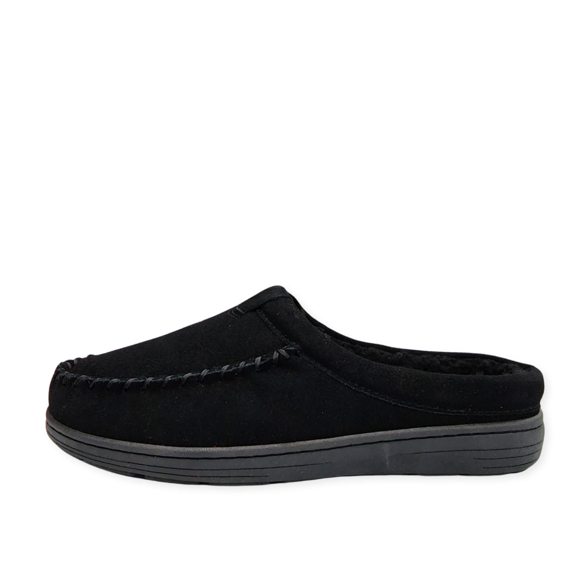 Clarks Men's Open Back Suede Sherpa Lined Clog Slippers, BLM19021 ...