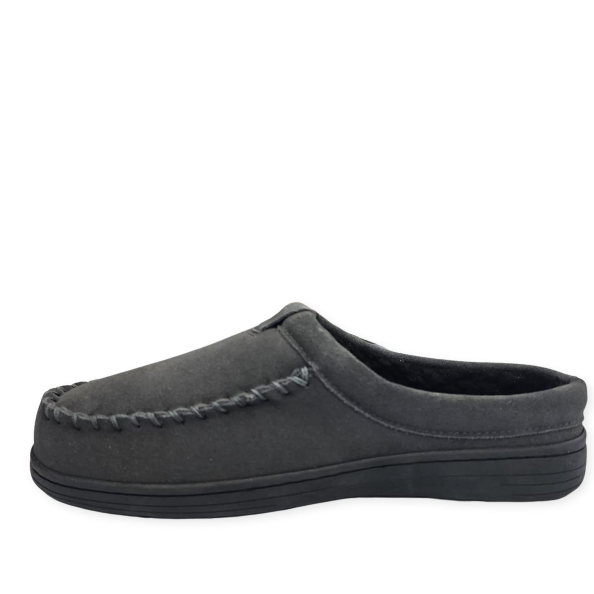 Clarks Men's Open Back Suede Sherpa Lined Clog Slippers, BLM19021 ...