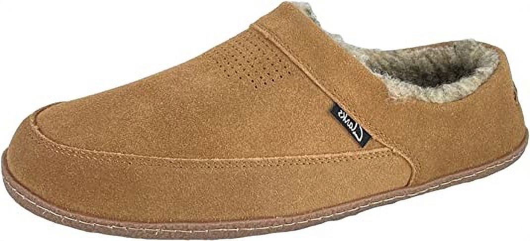 Clarks Men's Indoor Outdoor Style Suede Slippers with Warm Plush Sherpa ...