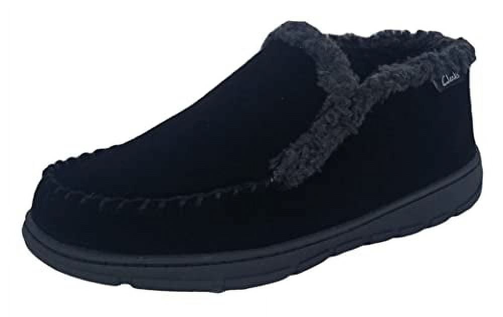 Clarks Mens Suede Leather Sherpa Lined Ankle Bootie Slipper JMH1952 ...