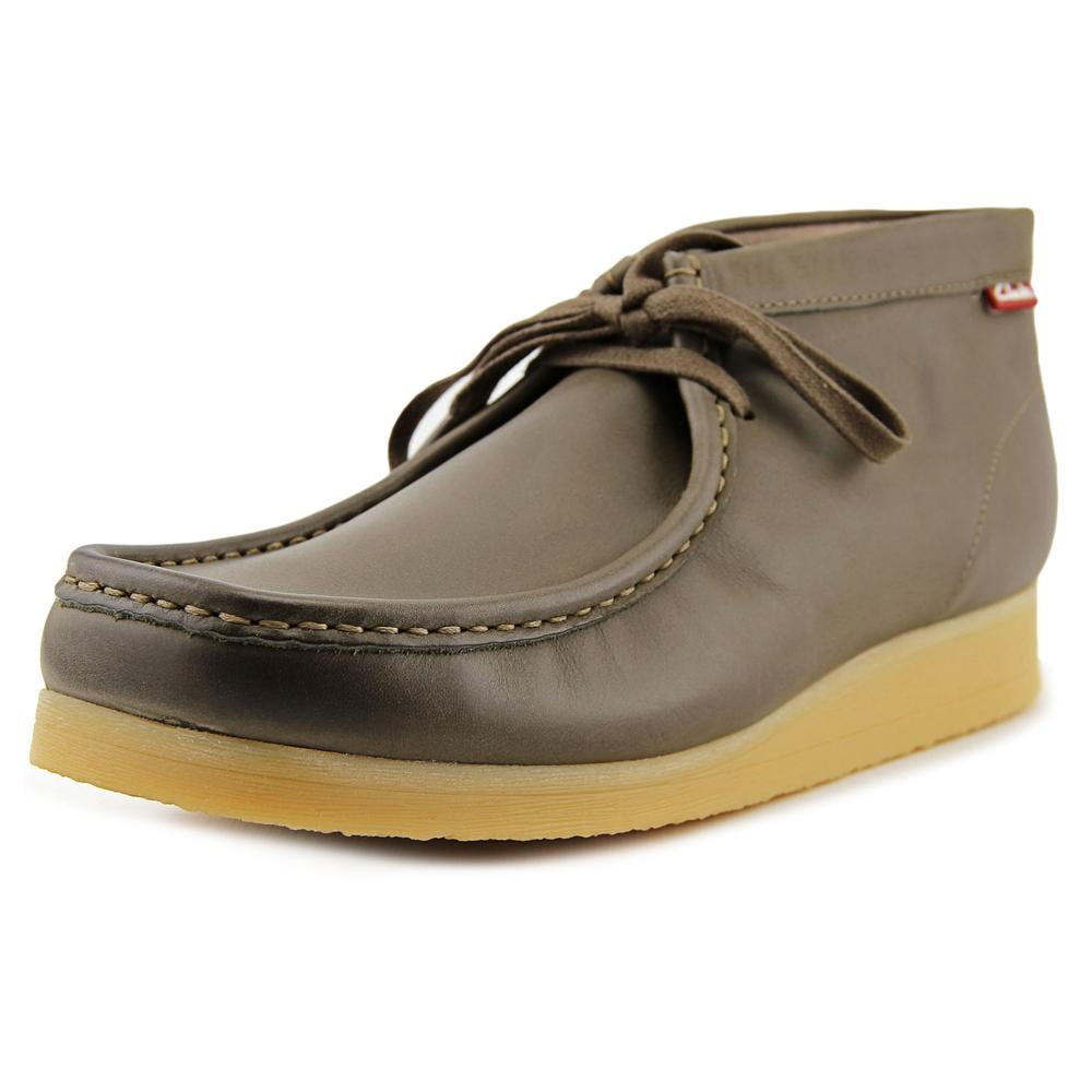 Clarks Narrative Stinson Hi Men Moc Toe Leather Brown Chukka Boot ...