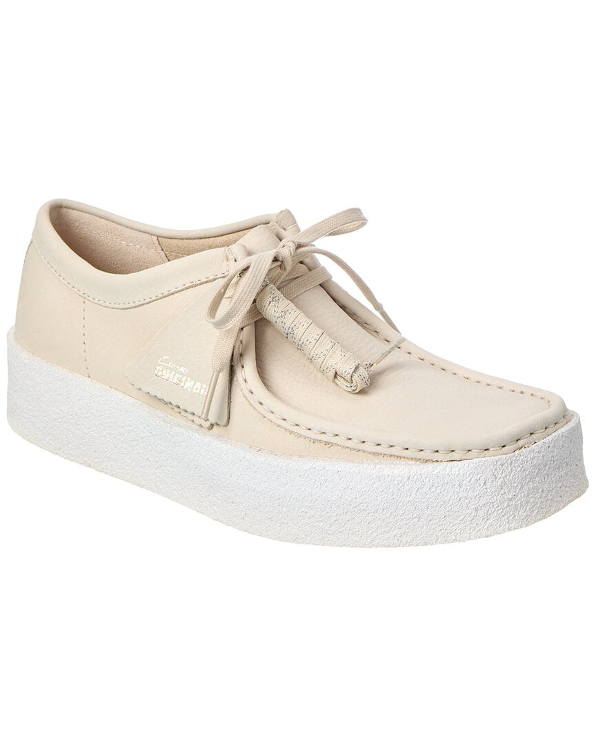 Clarks Originals Wallabee Cup Leather Platform Sneaker, 9, White ...