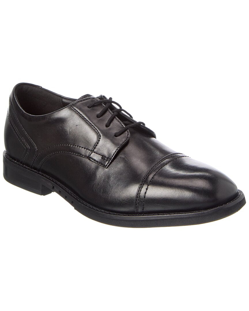 Clarks Un Hugh Cap Leather Oxford, 8, Black - Walmart.com