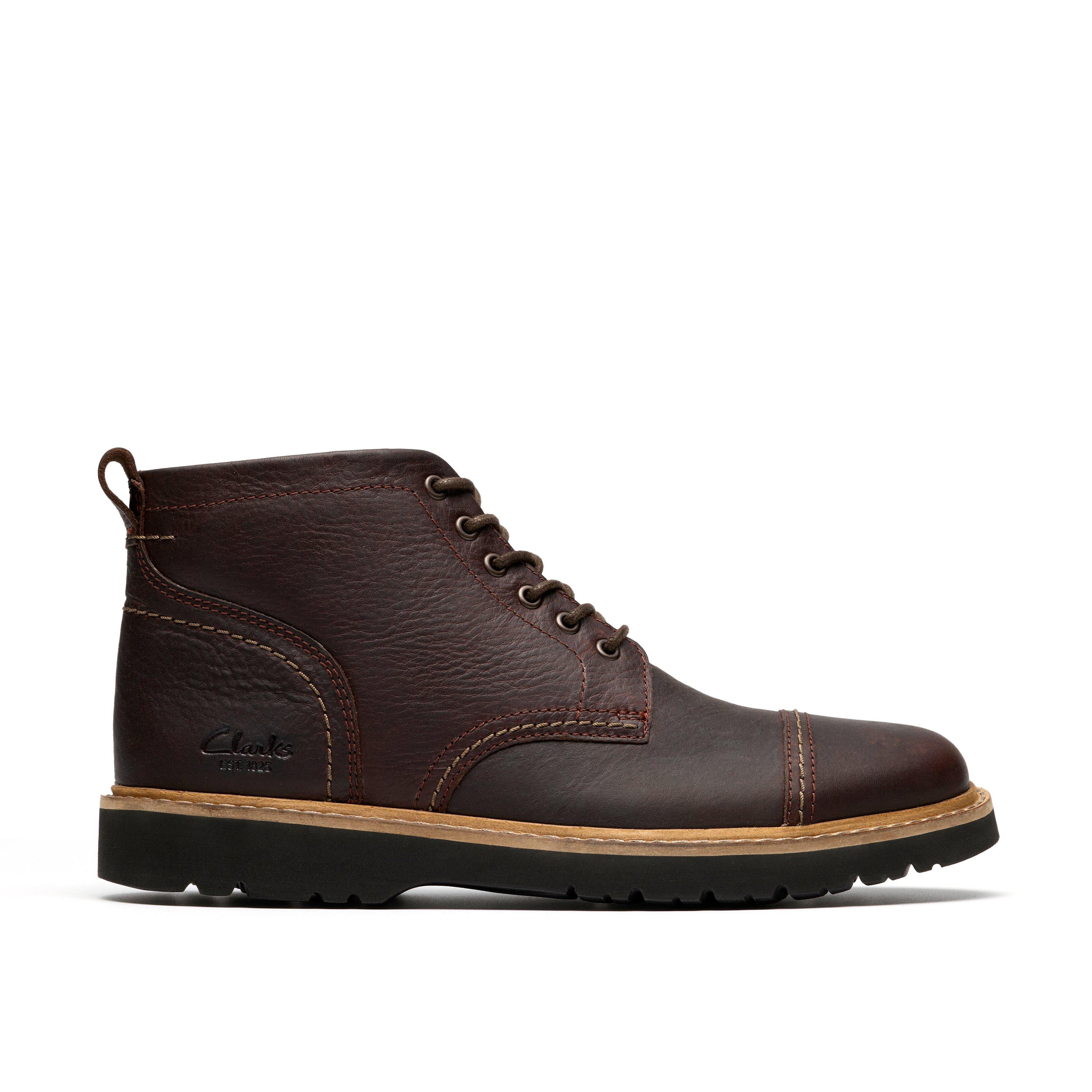Clarks Weltridge Zip Leather - Mens Lace Up Boot - Walmart.com