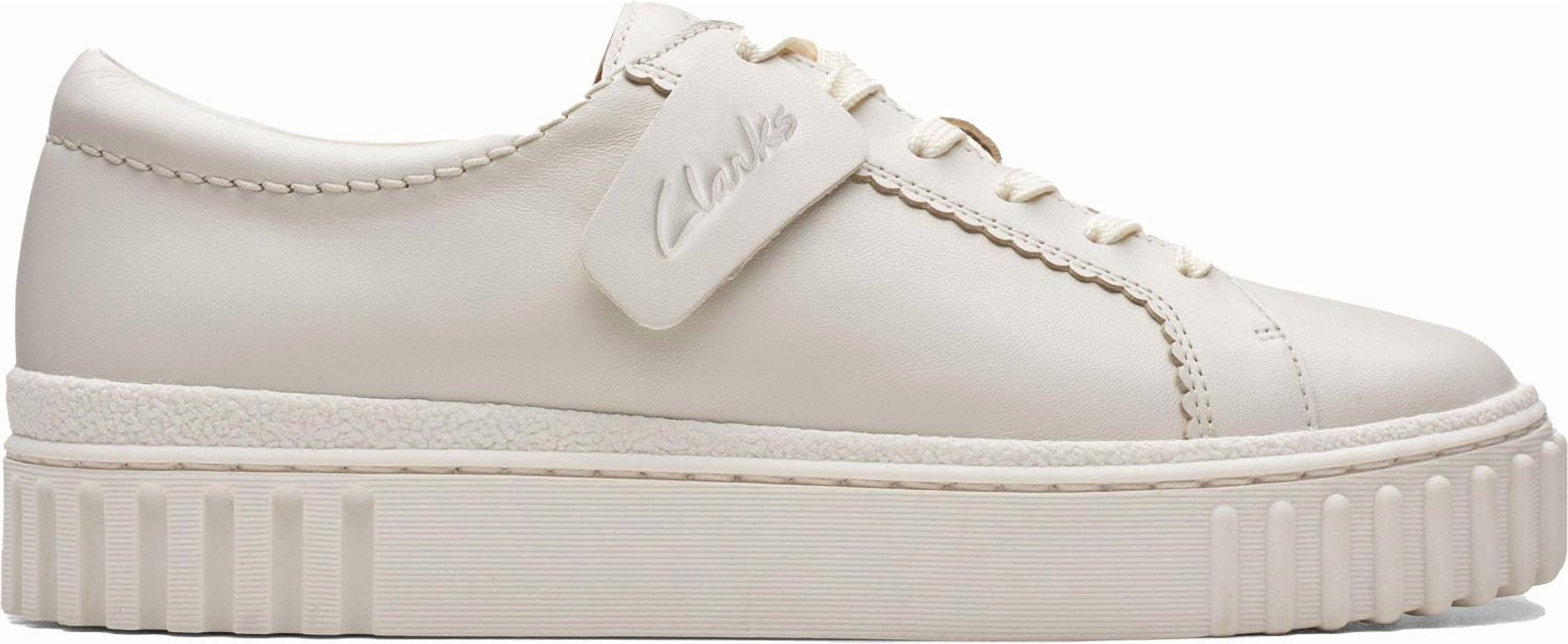 Clarks Women's Mayhill Walk Sneakers, Off White Leather, 8.5 M US ...