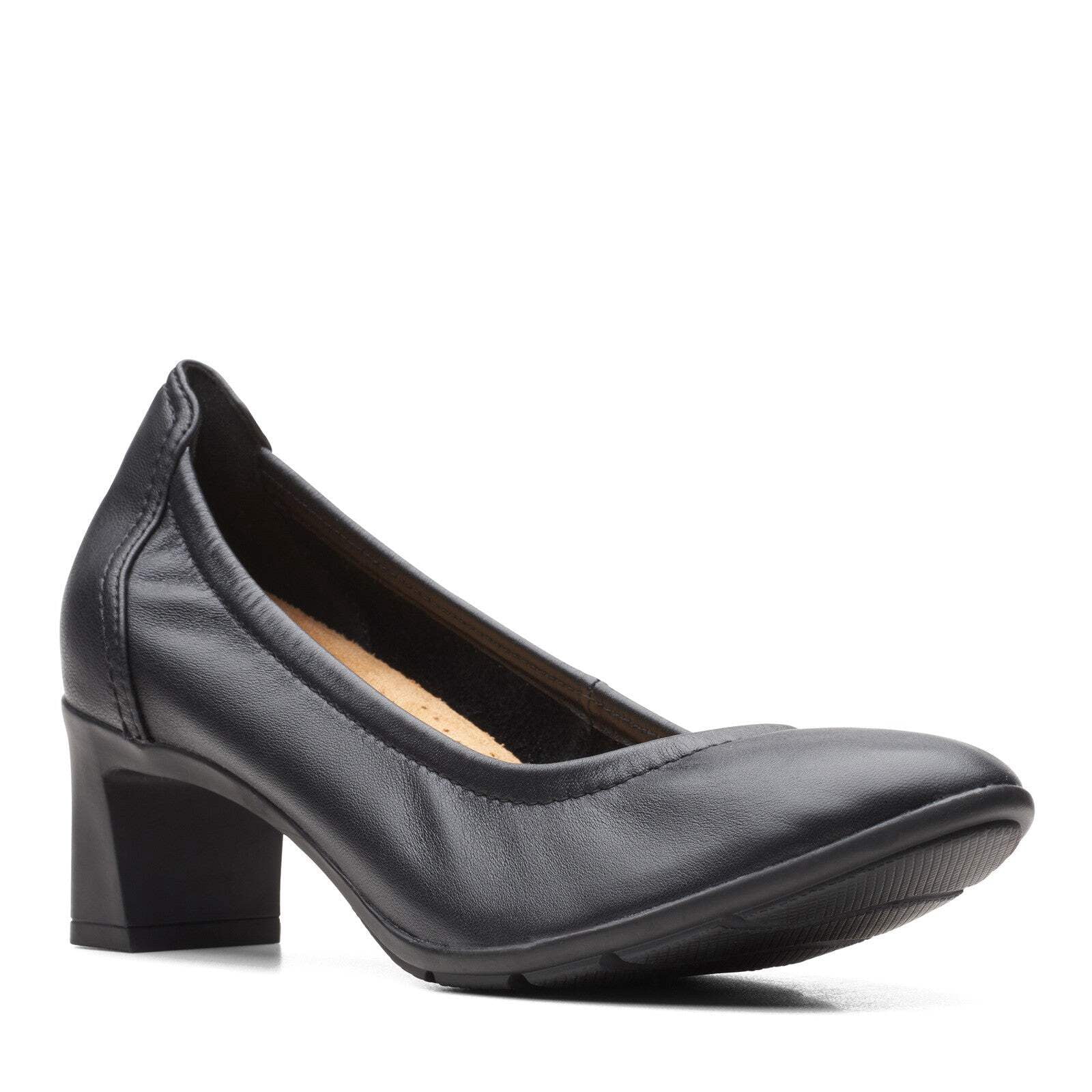 Clarks Women's Neiley Pearl Black Leather 26165307 - Walmart.com