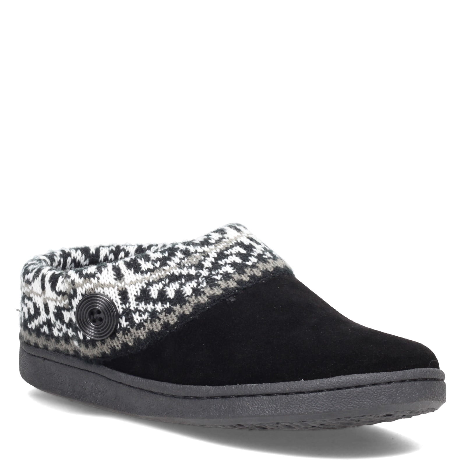 Clarks Women's, Sweater Collar Slipper BLACK/GREY 9 M - Walmart.com