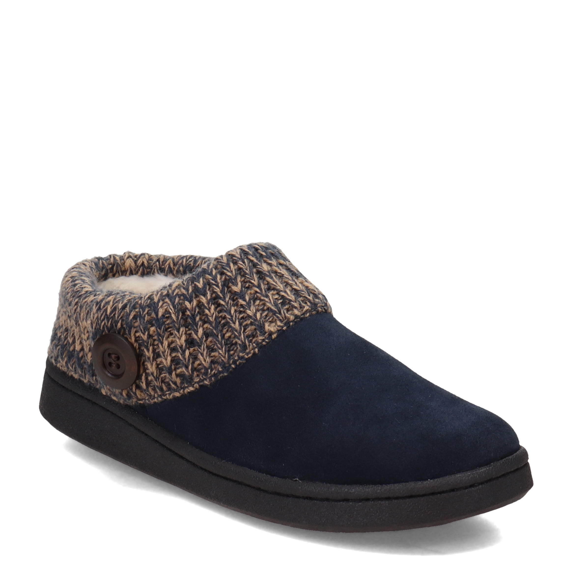 Clarks Women's, Sweater Collar Slipper Clog NAVY 11 W - Walmart.com