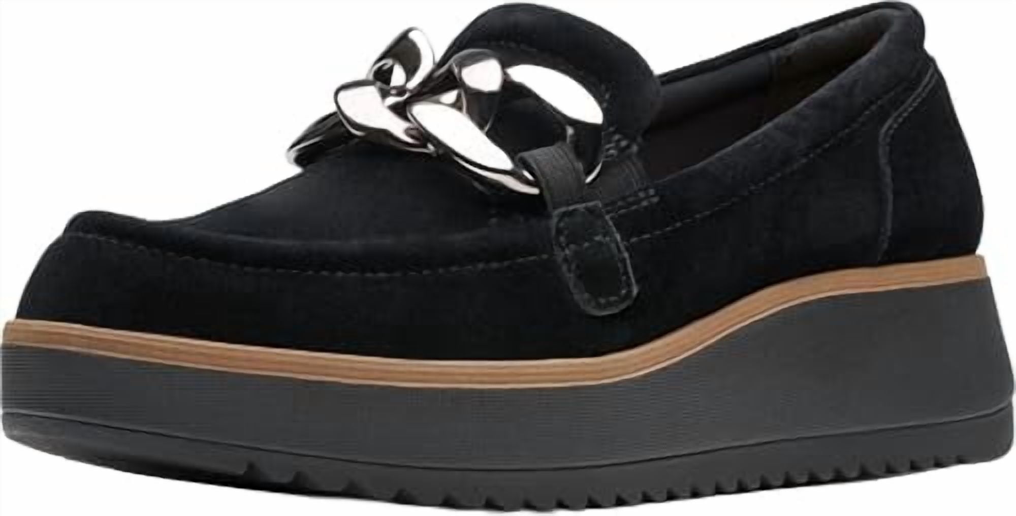 Clarks Women's Zylah May Loafer, Navy Suede, 11 Wide - Walmart.com