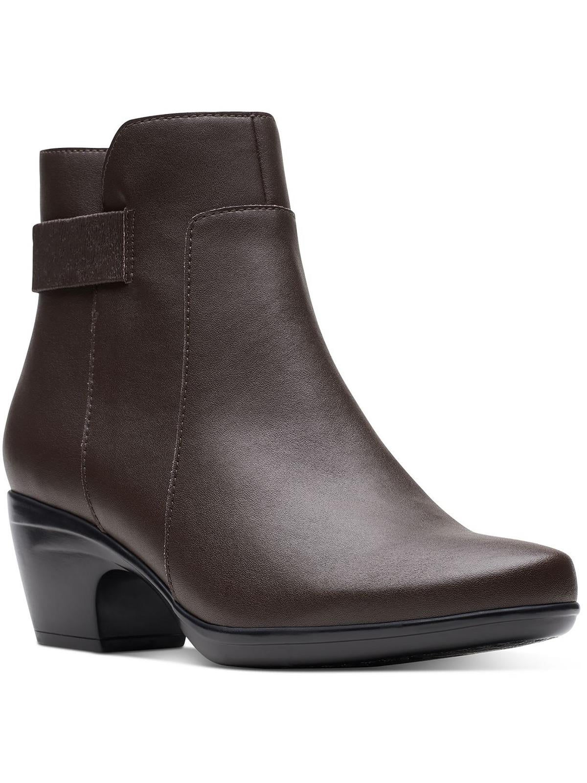 Clarks Womens Emily Holly Leather Dressy Booties - Walmart.com