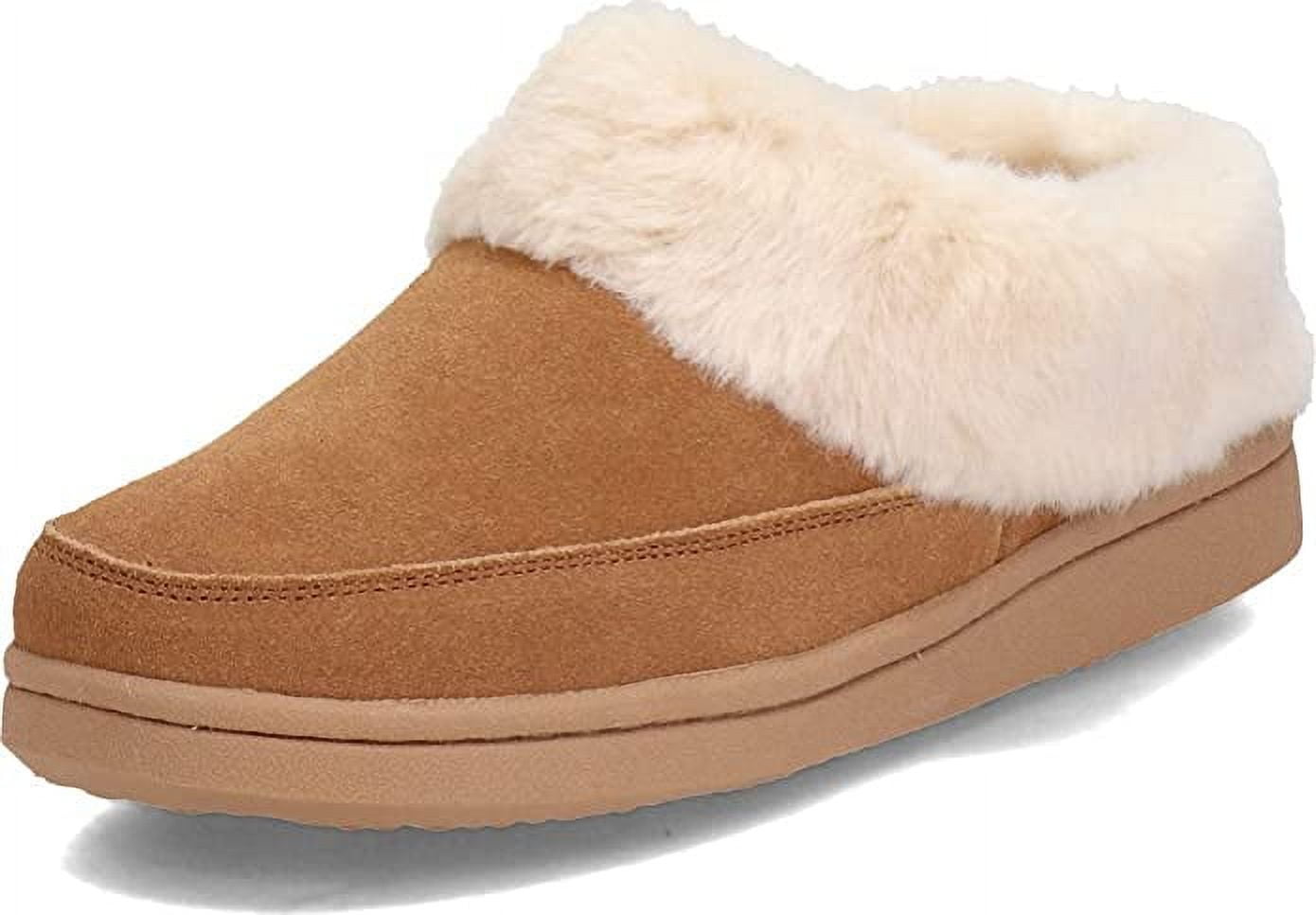 Clarks Womens Faux Fur Lined Clog Slipper Warm Cozy Indoor Outdoor ...