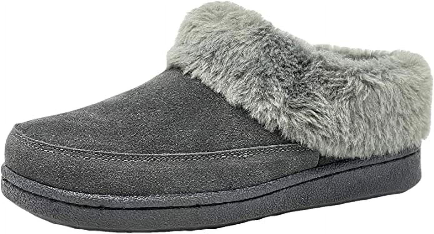 Clarks Womens Faux Fur Lined Clog Slipper Warm Cozy Indoor Outdoor ...