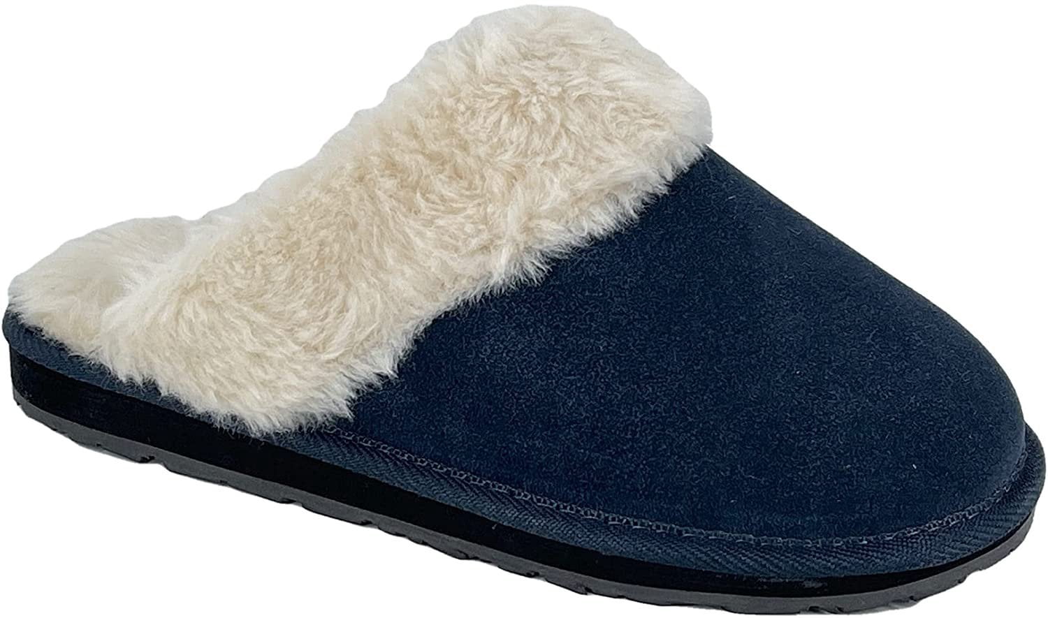 Clarks Womens Open Back Suede Leather Comfort Clog Slipper JMS0583C ...