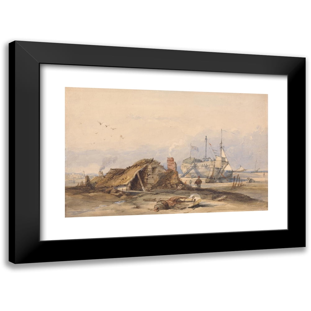 Clarkson Stanfield 14x11 Black Modern Framed Museum Art Print Titled ...