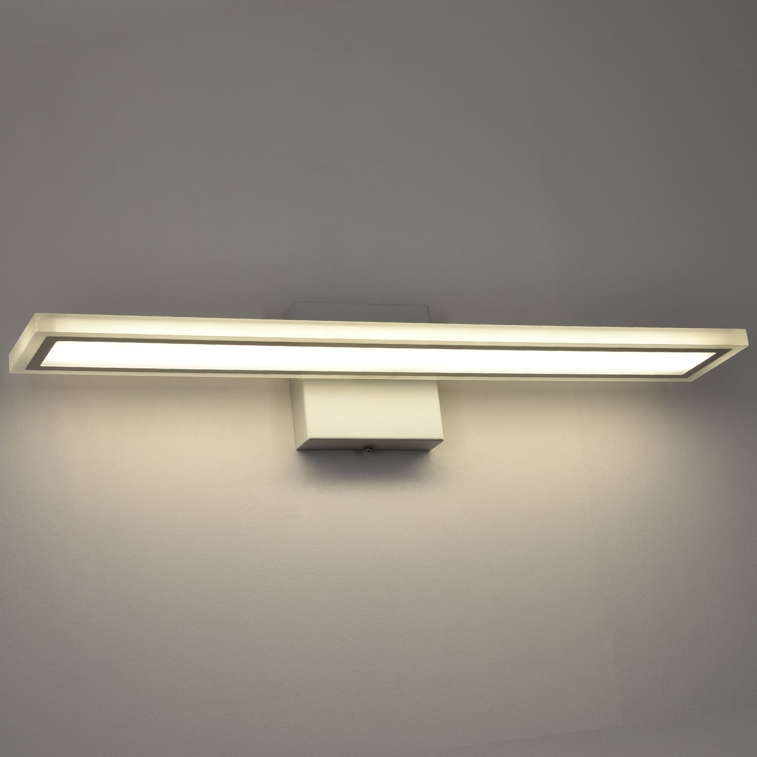 Clarksville LED White Bathroom Vanity Light Modern Wall Sconce ...