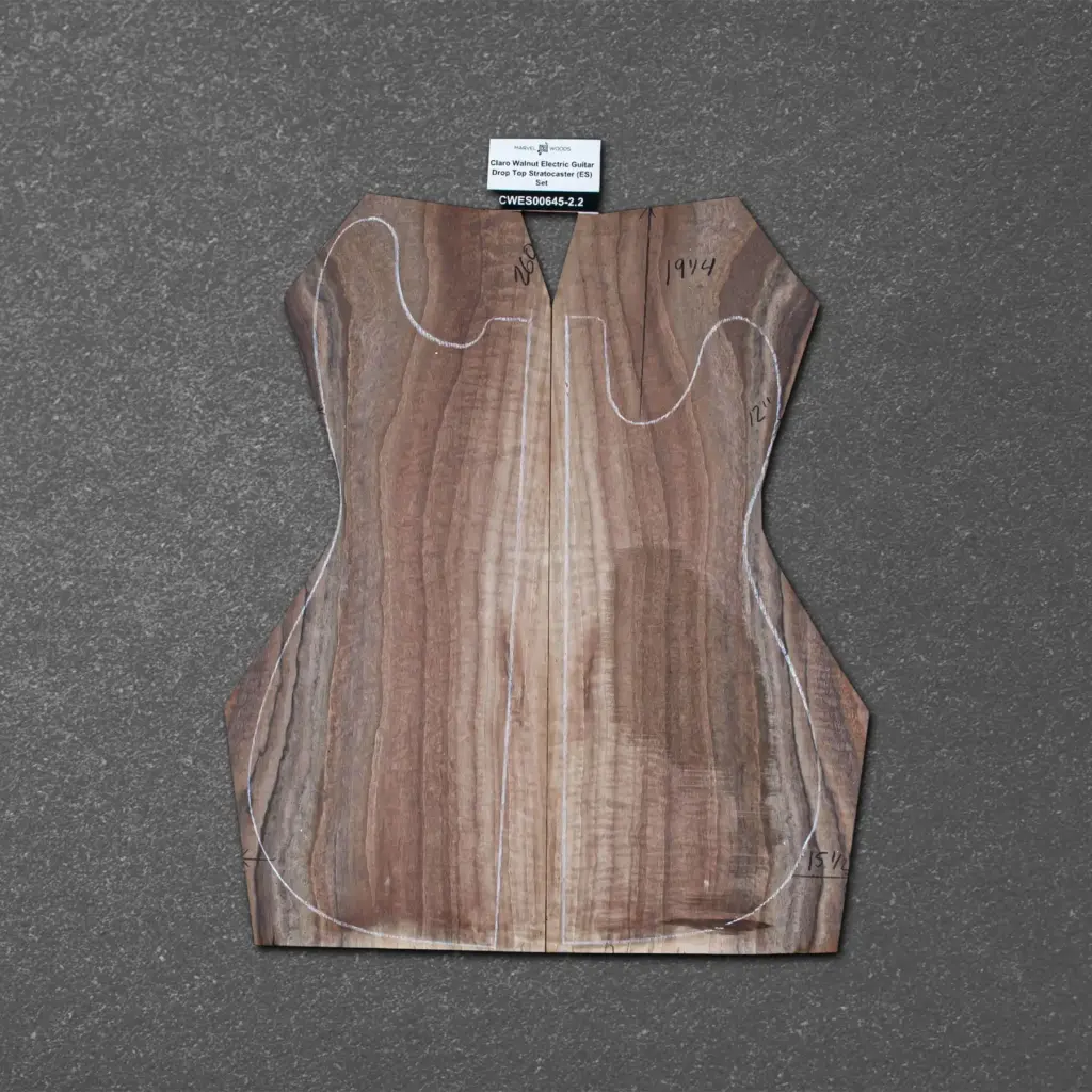 Claro Walnut Electric Guitar Drop Top Stratocaster (ES) Set ...