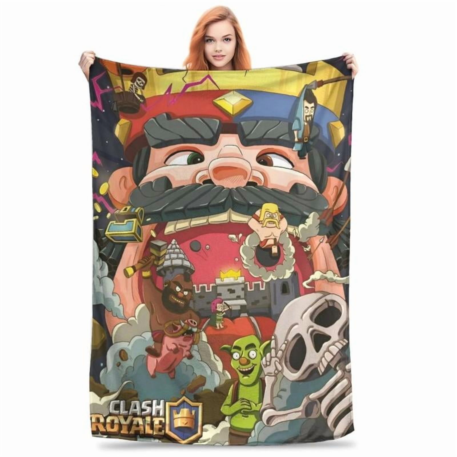 Clash Royale Game Super Soft Blanket Kids Plush Throw Blanket Street ...
