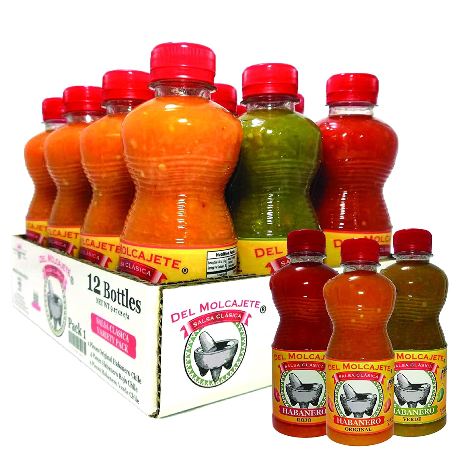 Clasica Habanero Variety 12-Pack! Includes original habanero, red ...