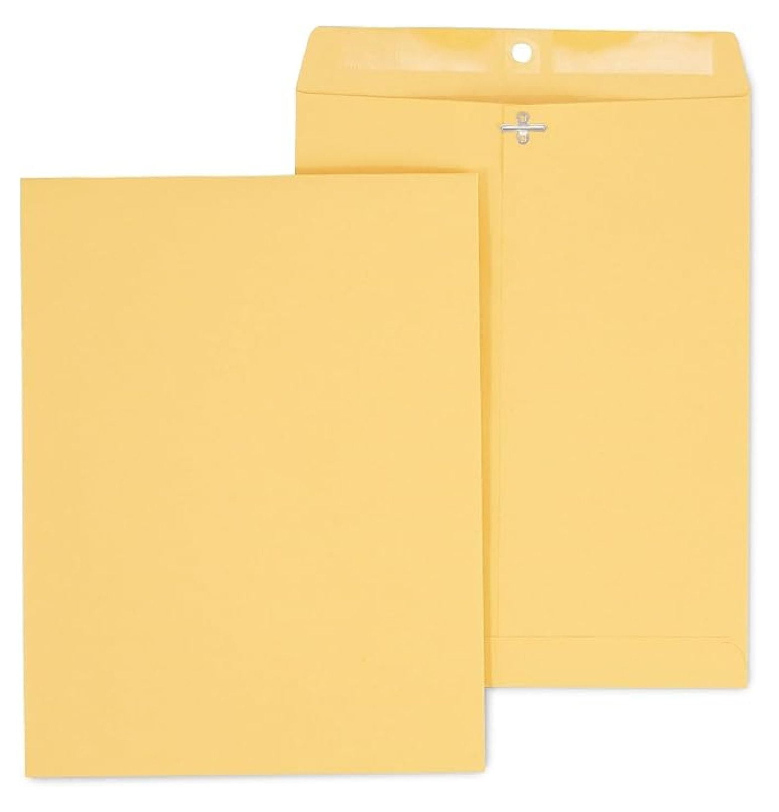 Clasp Close Envelopes, 10 x 13 Inch, Gummed Flaps, Great for Filing ...