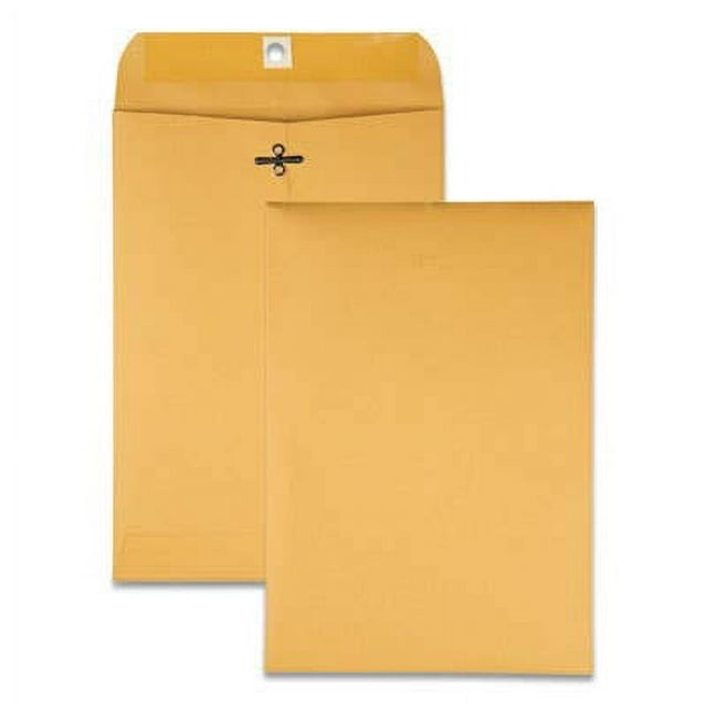 Clasp Envelope, #68, Square Flap, Clasp/Gummed Closure, 7 x 10, Brown ...