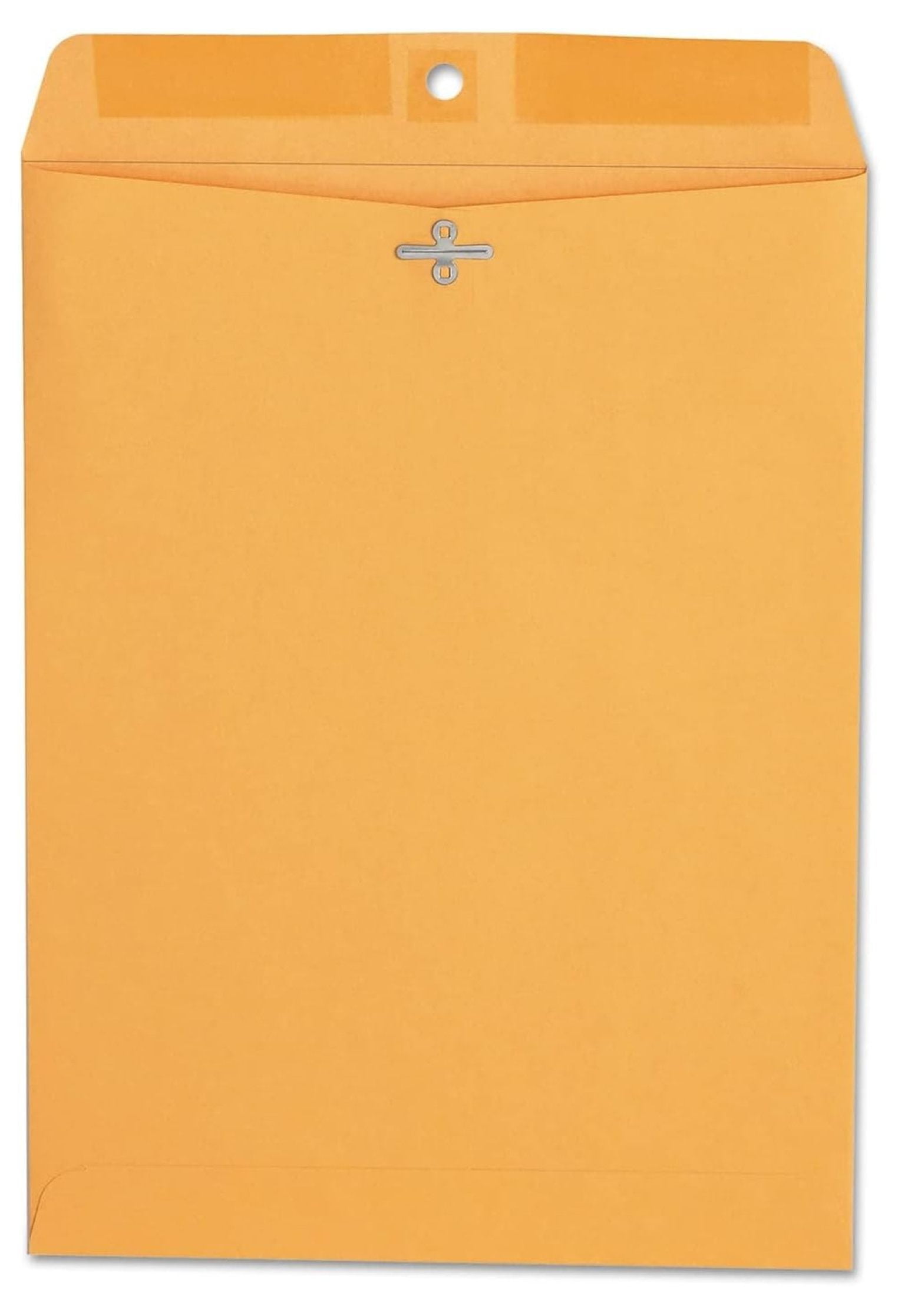 Clasp Envelope, #90, Square Flap, Clasp/Gummed Closure, 9 x 12, Brown ...