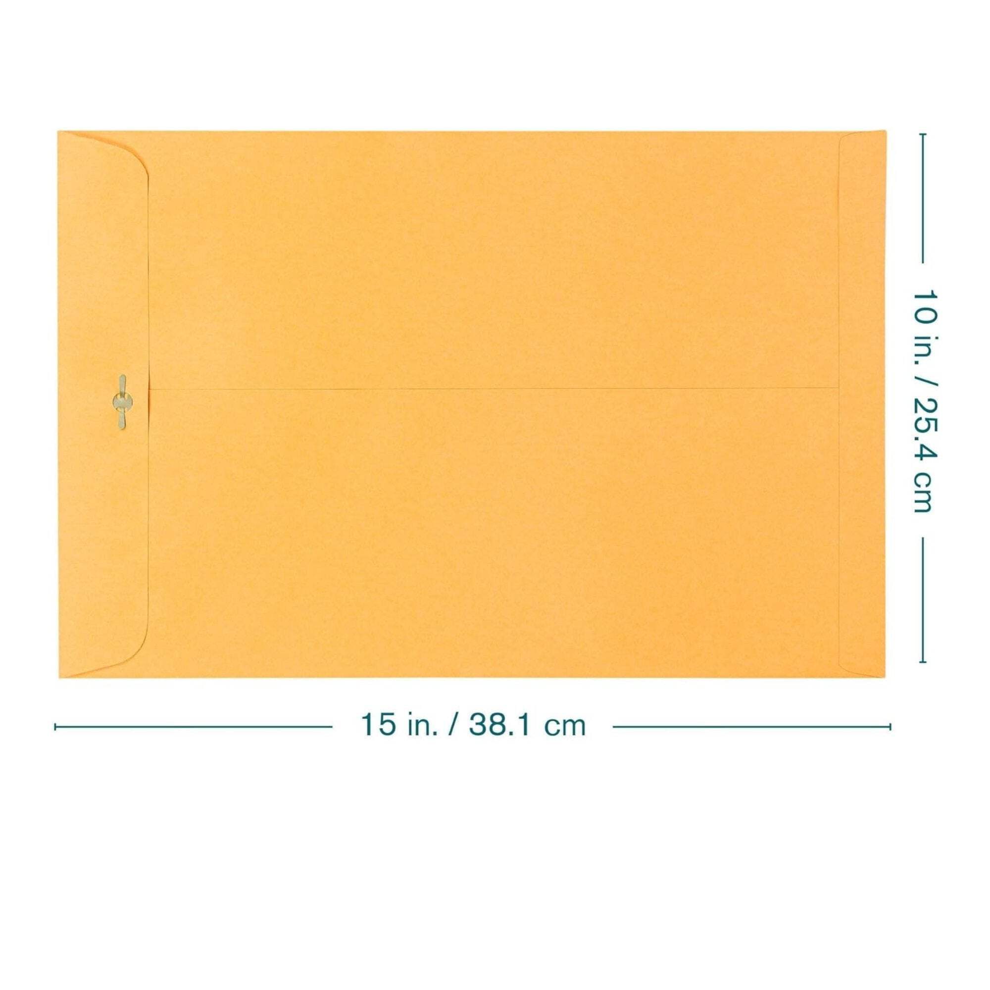 Clasp Envelopes – 10 x 15 in, Brown Kraft with Gummed Flaps: 2CT ...