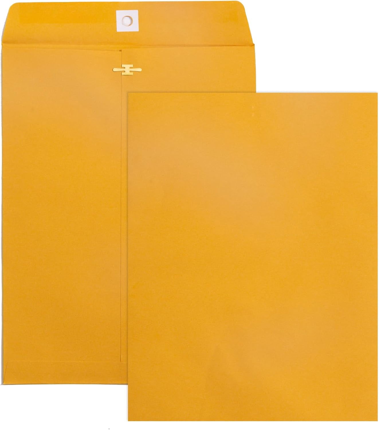 Clasp Envelopes 9x12, 100 GSM Paper, 100 Pack Brown Kraft Manilla ...