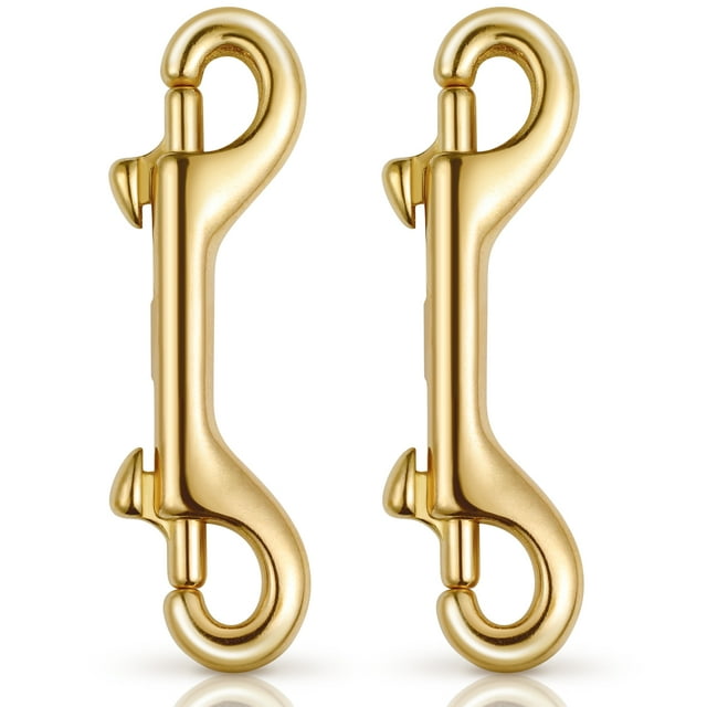 Clasp Lobster Brass Bag Clip Snap Hooks Clips Hook Swivel Double Strap ...