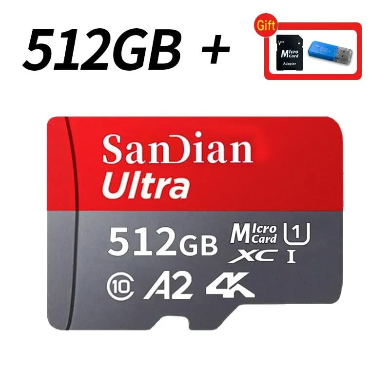 Class 10 mini sd memory card 128GB 512GB micro TF sd card 256GB 256GB ...