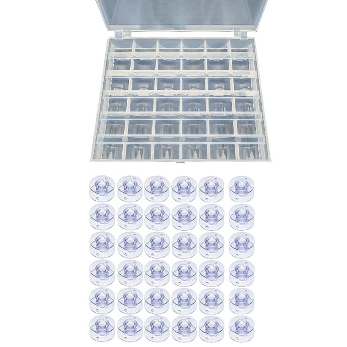 Class 15 Bobbins, Transparent Plastic Bobbins For Sewing Machines ...