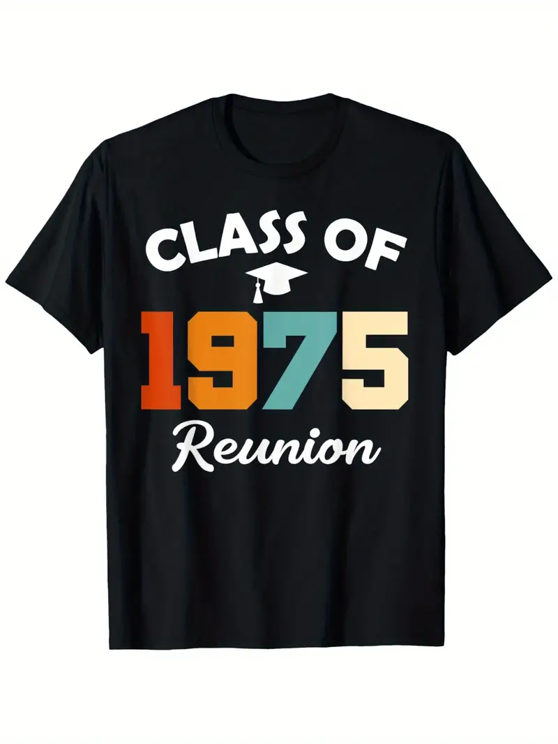 Class Of 1975 High School Party Class Reunion T-Shirt Graduate T-shirt ...