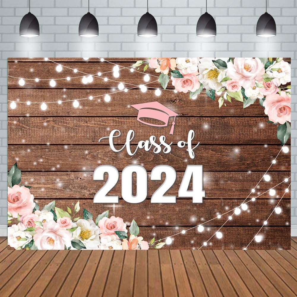 Class of 2024 Graduation Photography Backdrop 7x5ft Prom Congrats Grad ...
