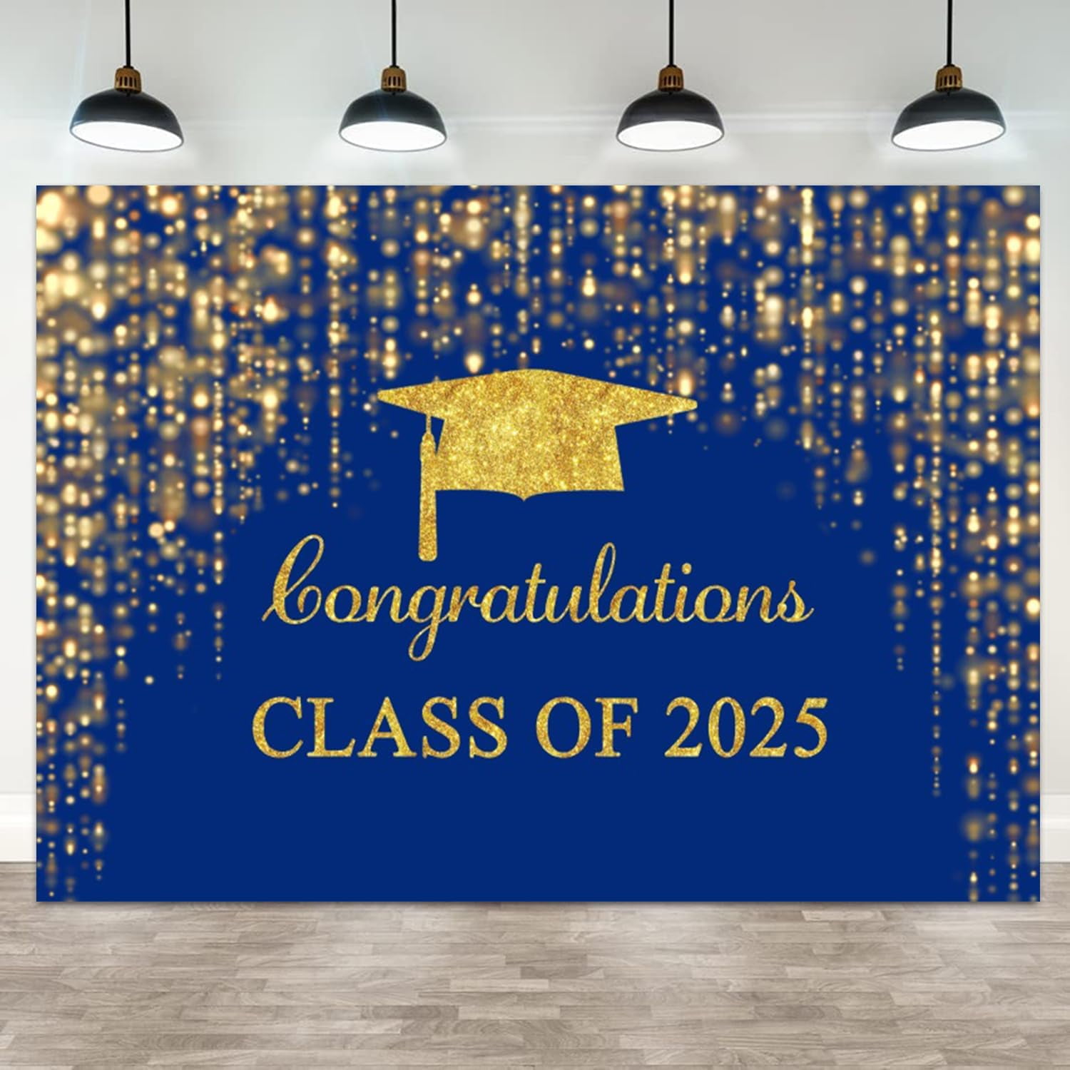 Class of 2025 Backdrop Glitter Graduation Party Photography Background ...