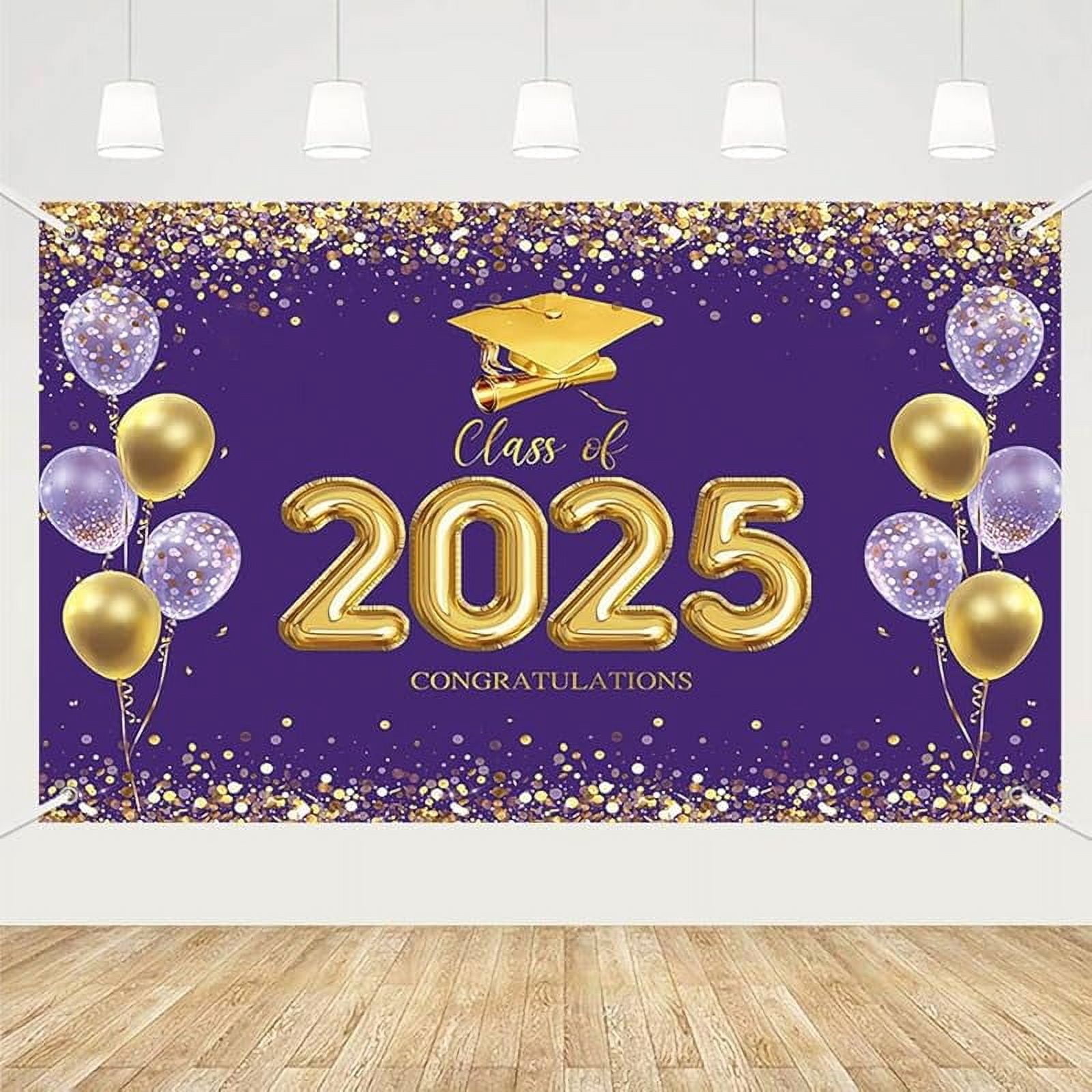 Class of 2025 Congratulations Backdrop Graduation Photography ...