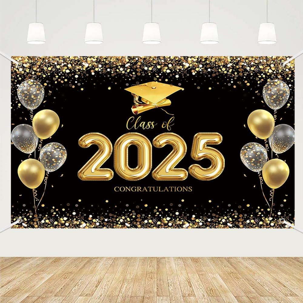 Class of 2025 Congratulations Backdrop Graduation Photography ...