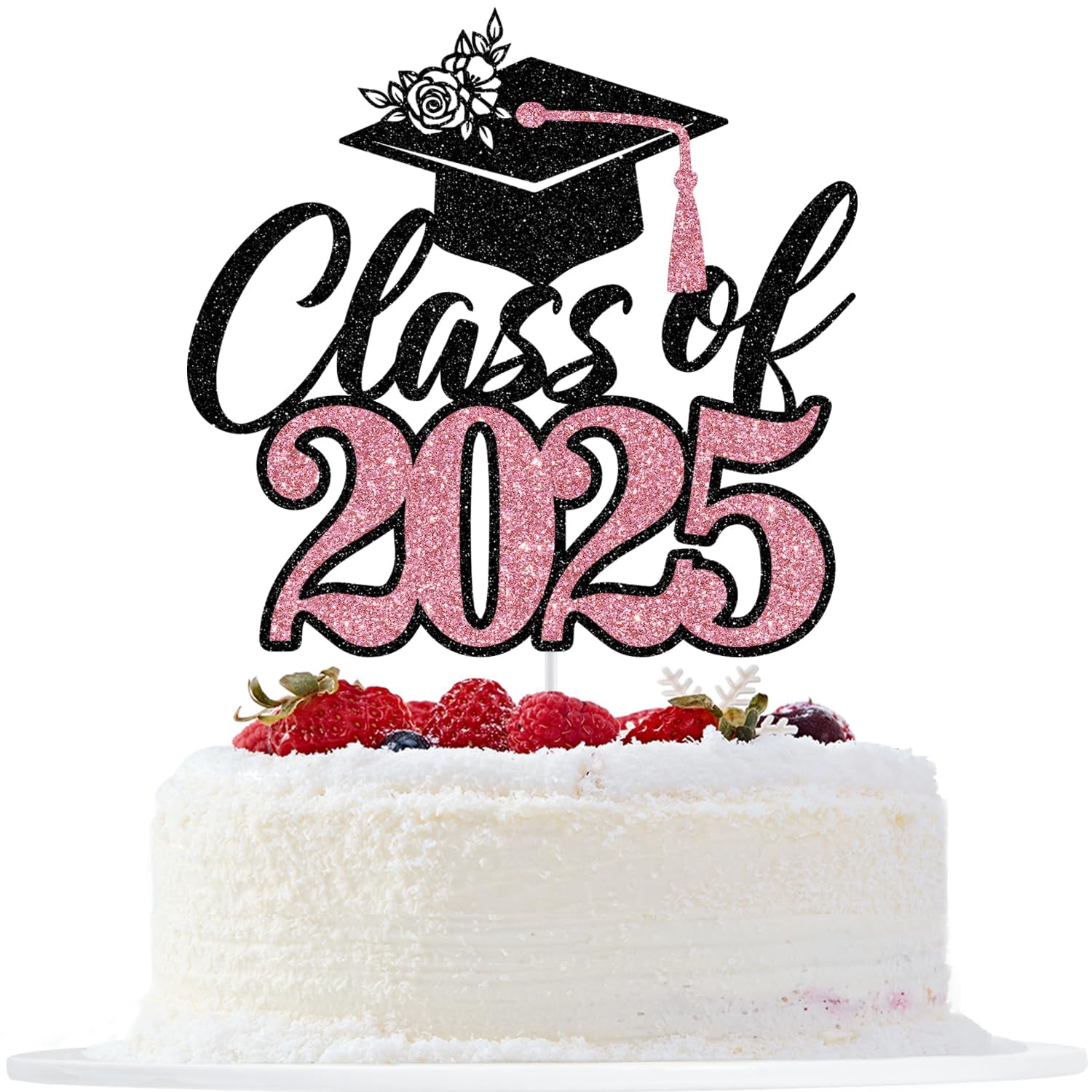 Class of 2025 FEV6 Cake Topper, Graduation Decorations for Girl ...